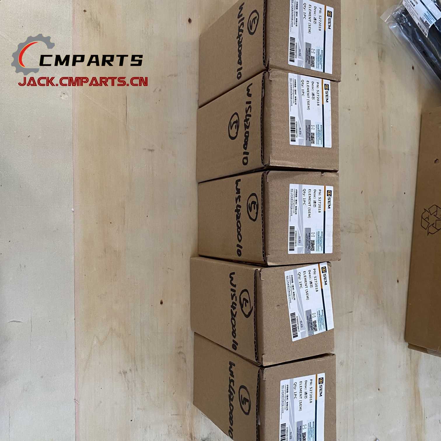 Original SEM oil filter W154200010 5272018 SEM650B wheel loader ...