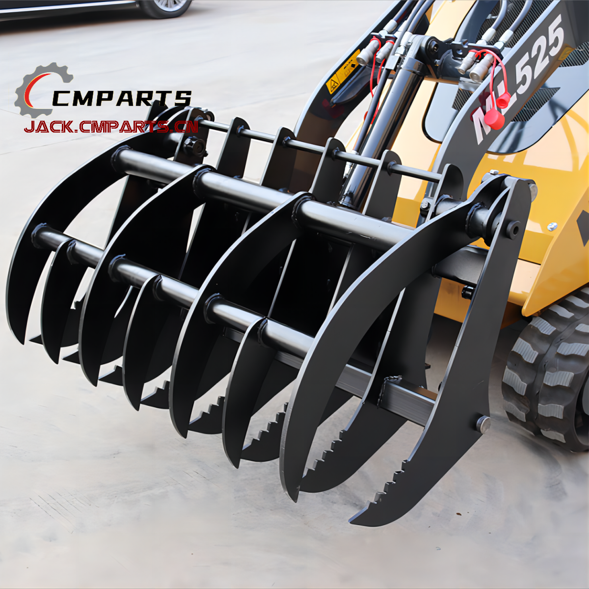 Grapple Root Rake (grass fodder clamp) with Quick Connection For ...